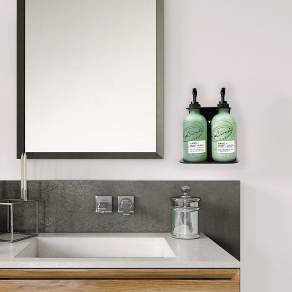 Wash + Lotion Stainless Steel Wall Bracket - UpCircle Beauty Europe